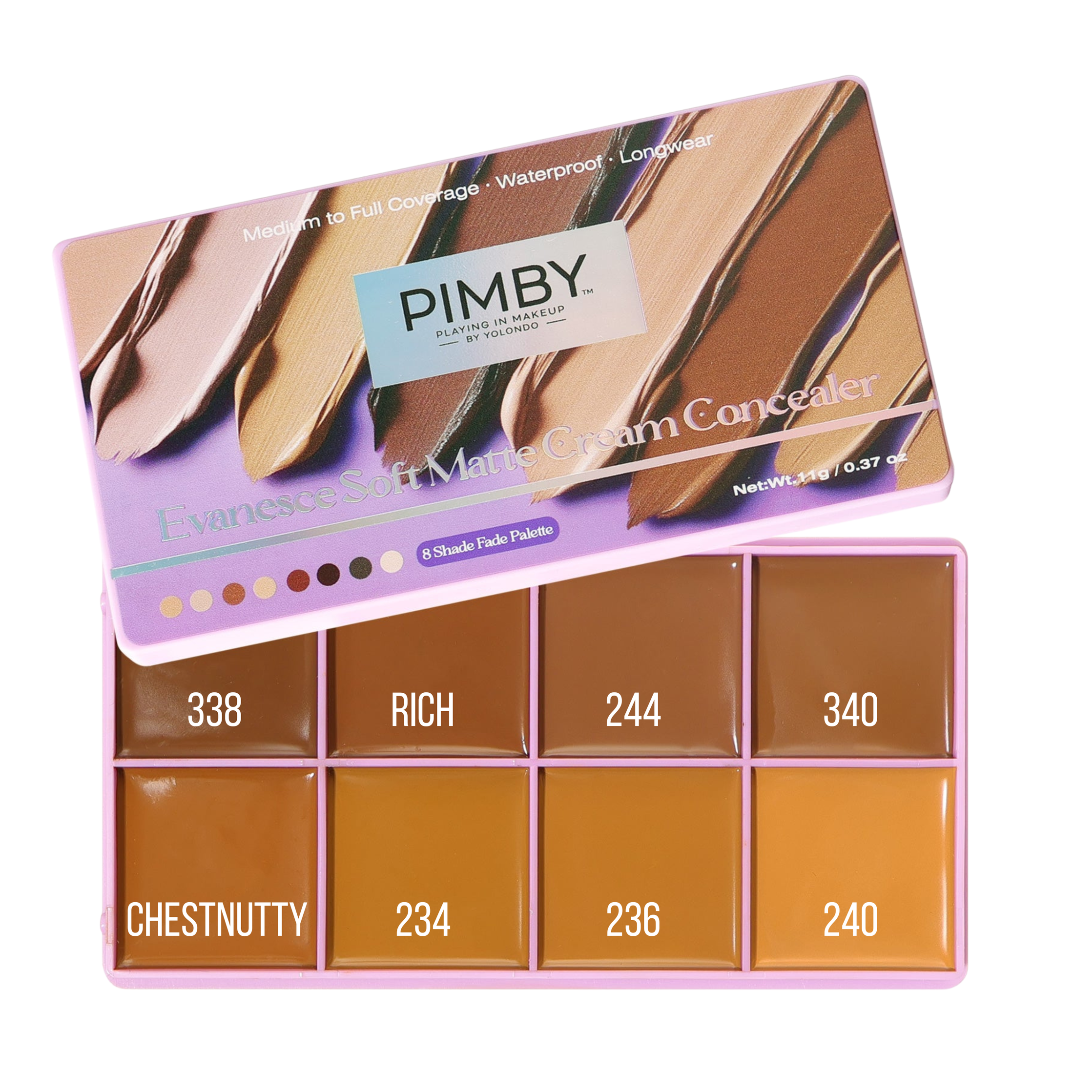 Evanesce Soft Matte Cream Concealer 8-Shade Fade Palette – PIMBY